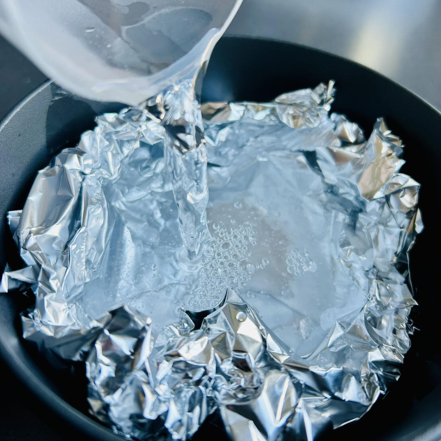 Silber Alufolie Salz